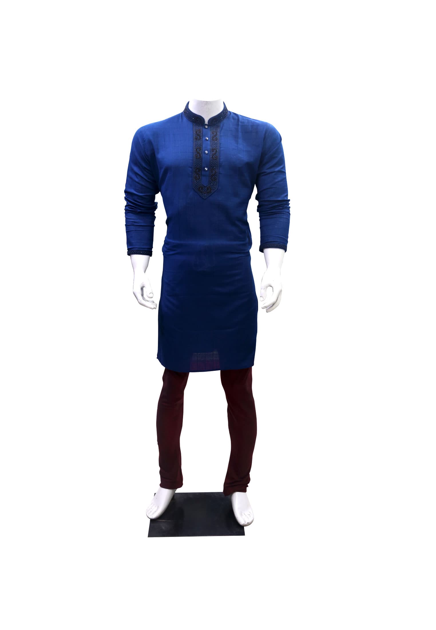 Biye Bazaar | Navy Blue Colored Indian Panjabi