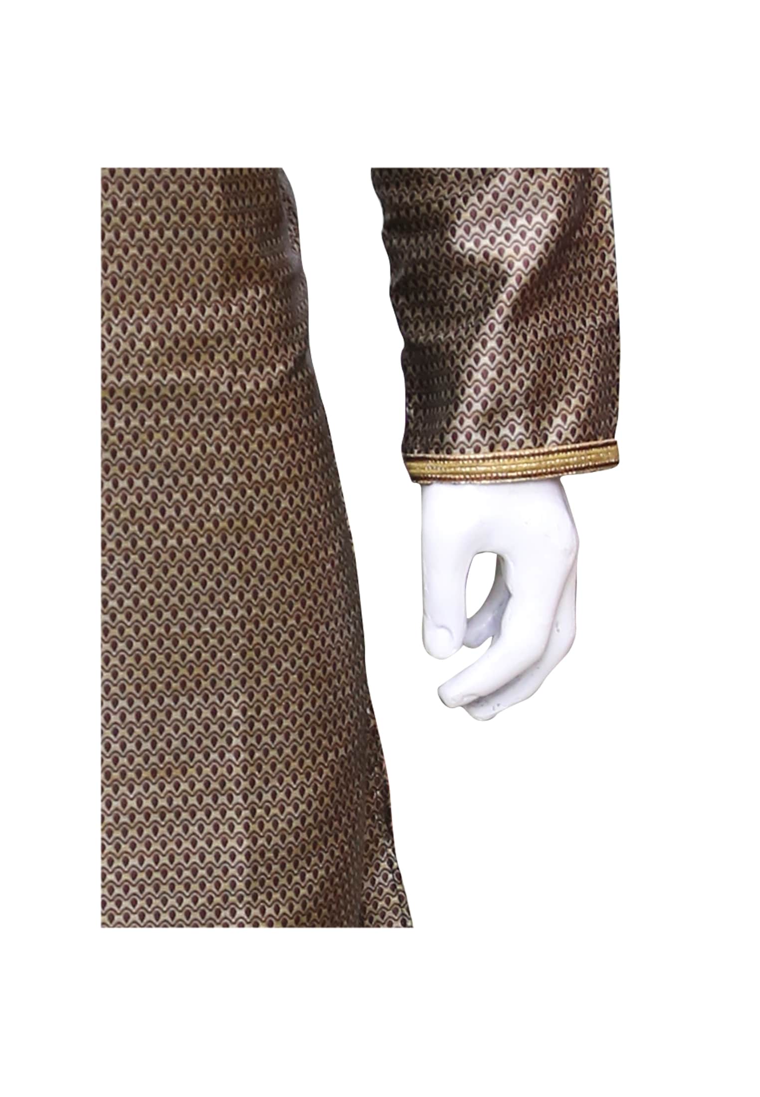 Biye Bazaar | Deep Coffee Colored Silk Panjabi