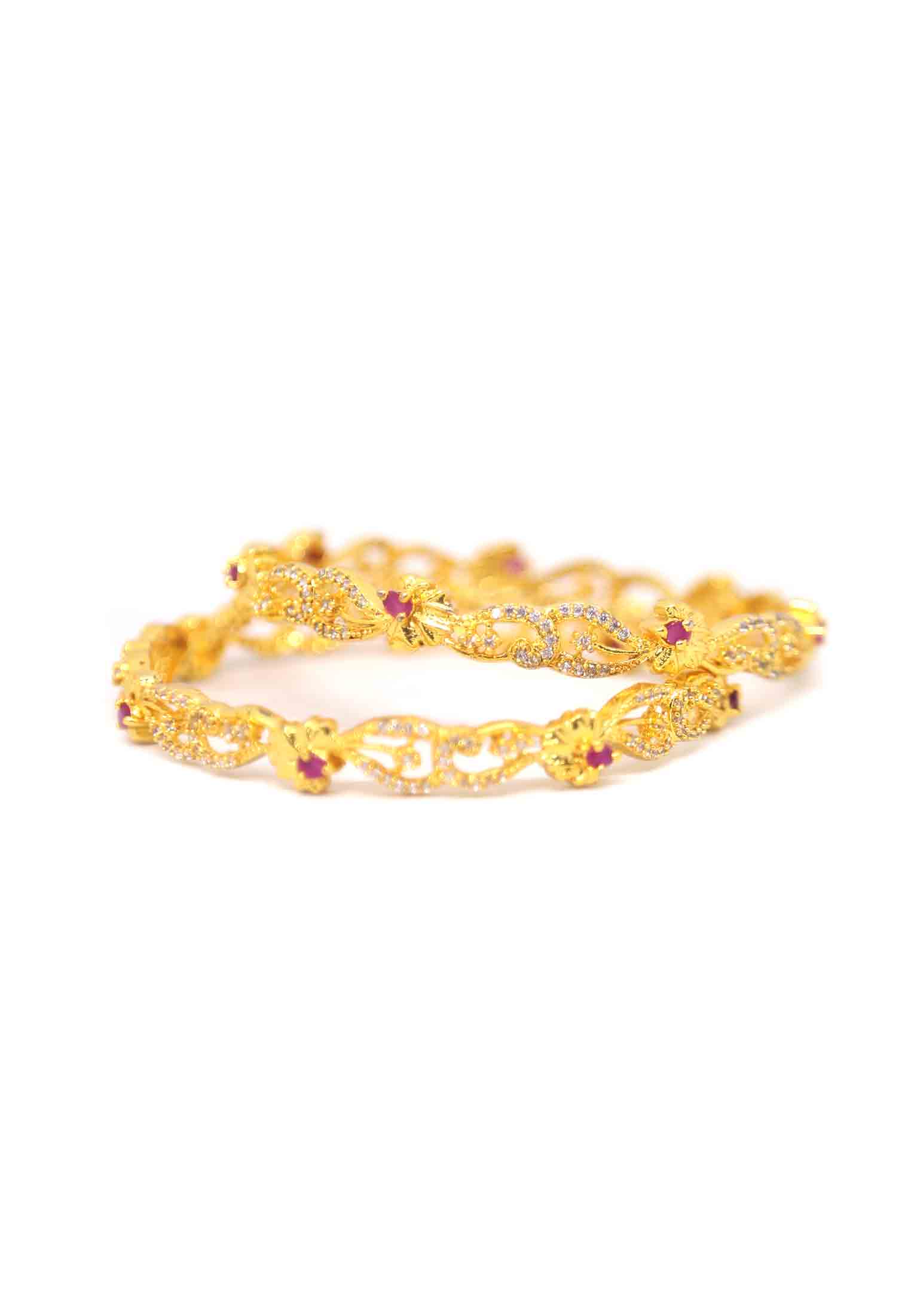 Biye Bazaar | Floral Diamond Churi