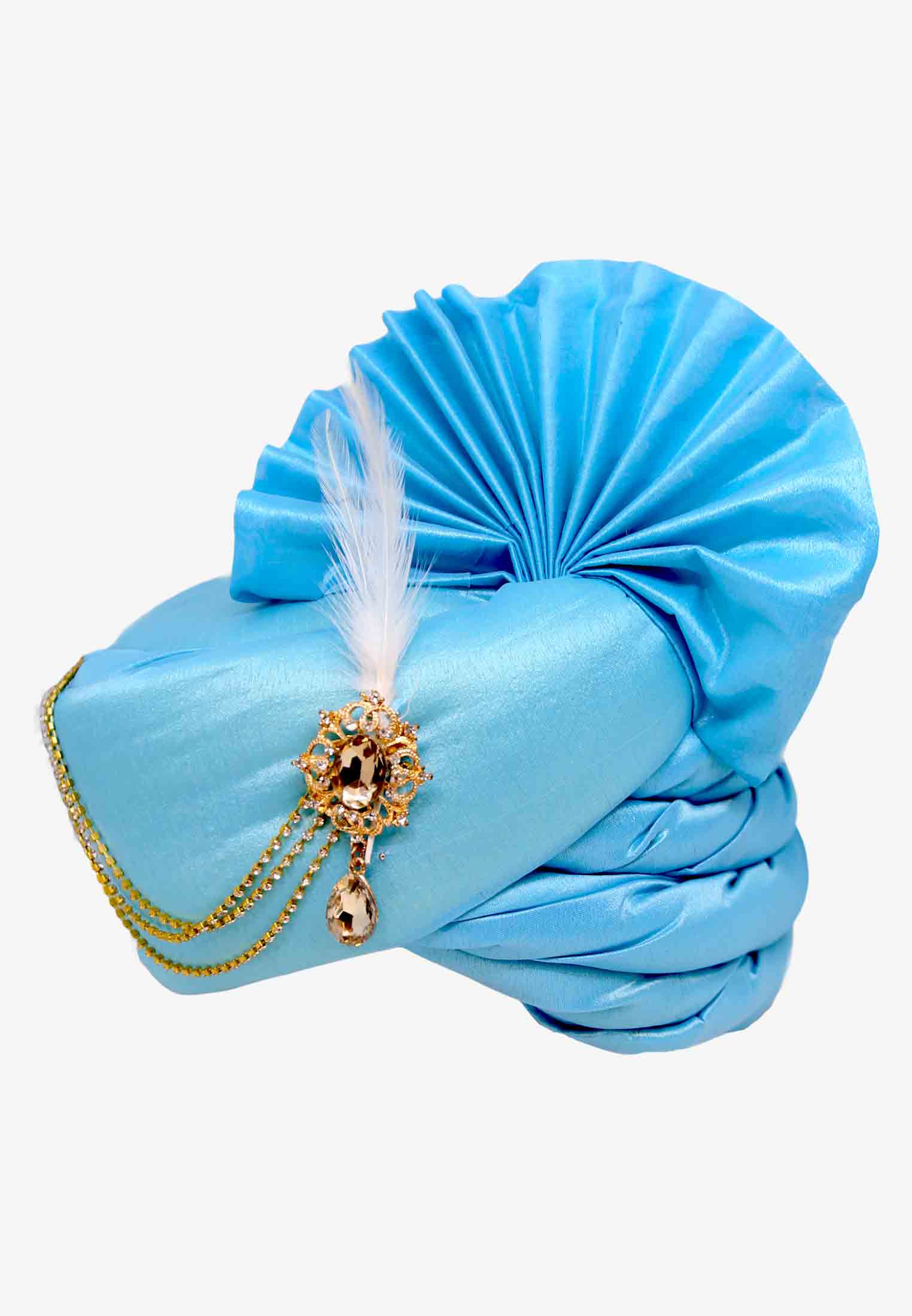 Biye Bazaar | Paste colored Silk Pagri