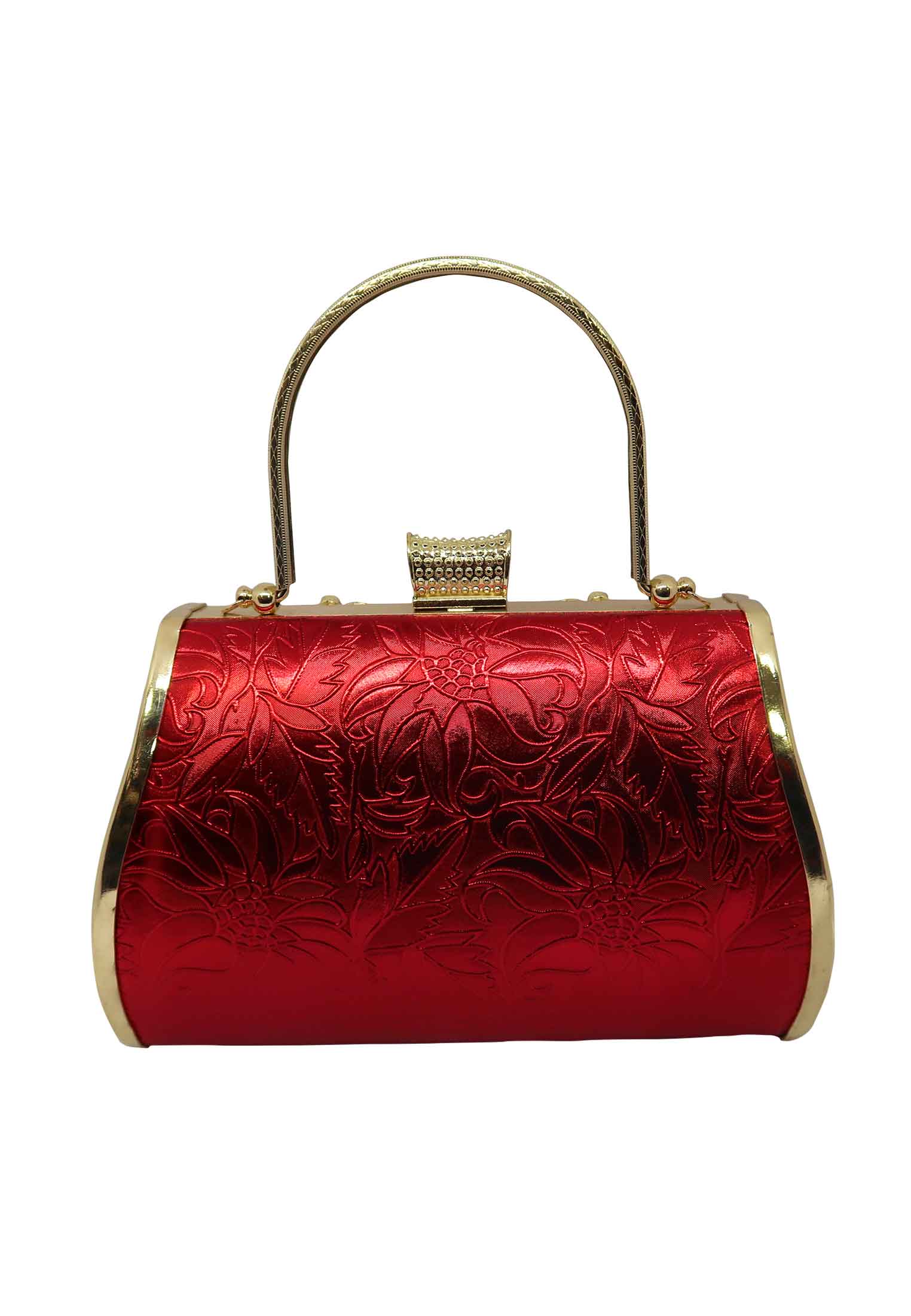 Biye Bazaar | Maroon stone work Wedding Party bag