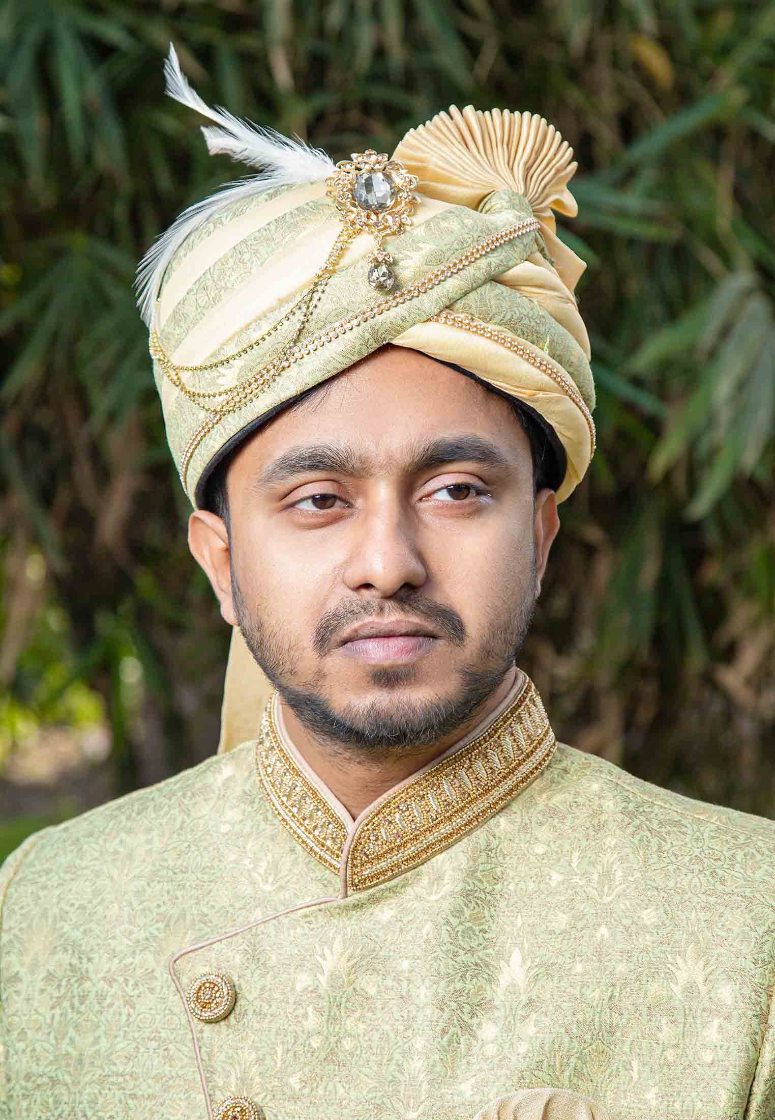 Biye Bazaar | Light Green Color Sherwani for Rent