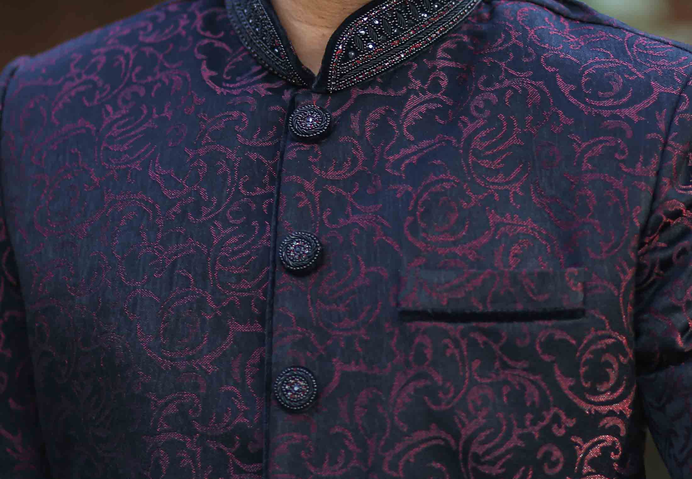 Biye Bazaar | Purple Color Sherwani for Rent