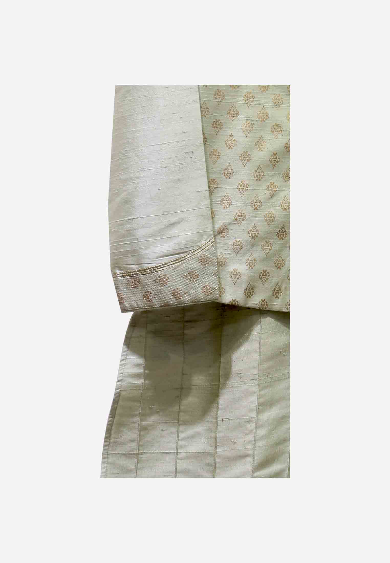 Biye Bazaar | Light lemon Koti Panjabi