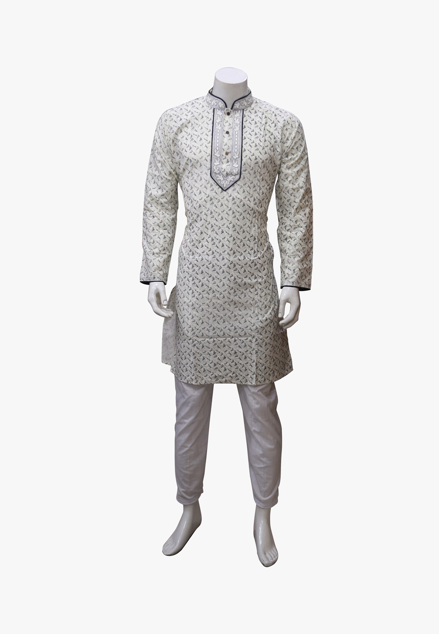 Biye Bazaar | Cream cotton deshi panjabi